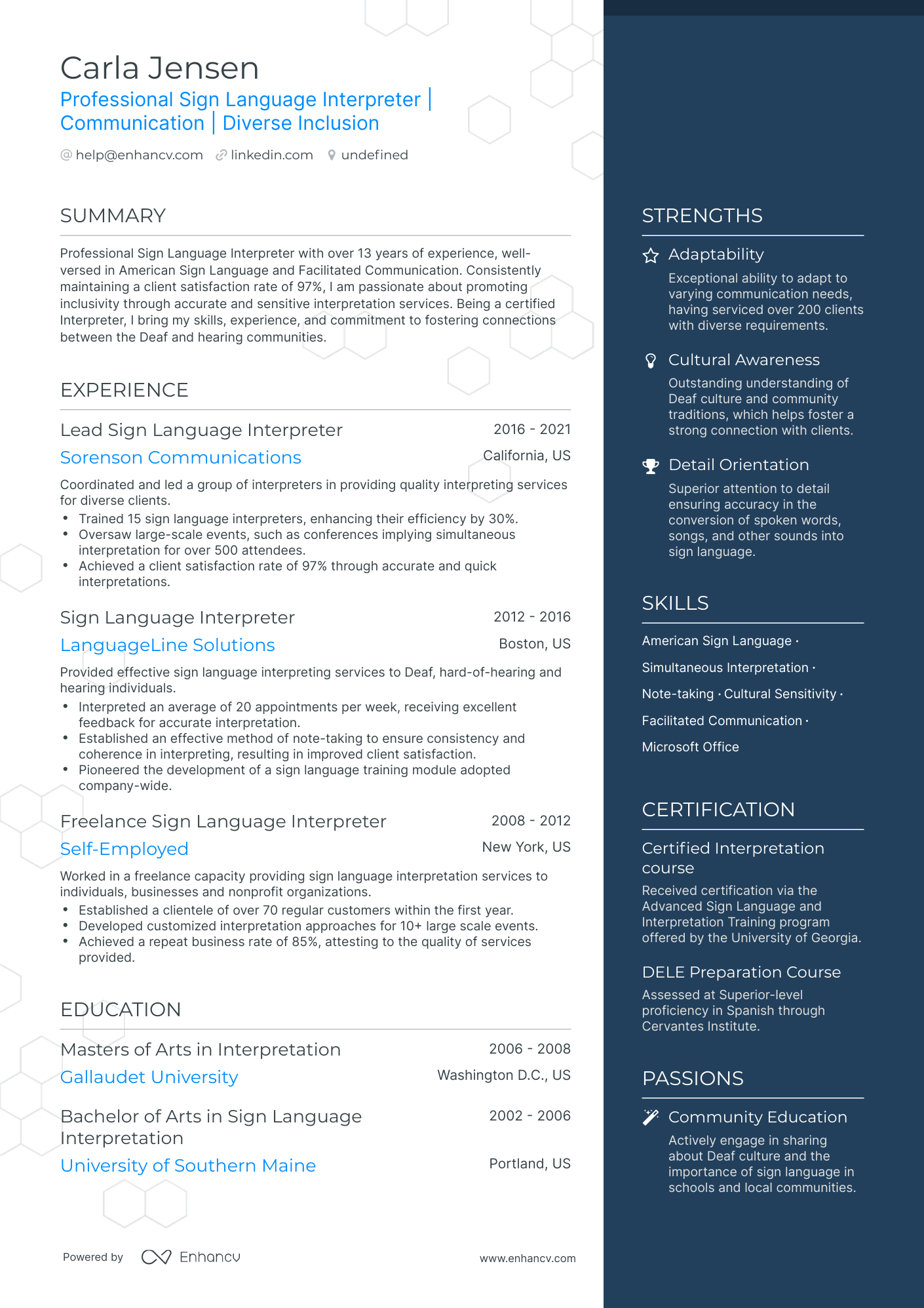 5 Sign Language Interpreter Resume Examples And Guide For 2024 